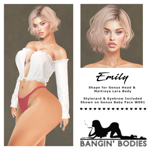 Second Life Marketplace - Bangin' Bodies Emily Shape
